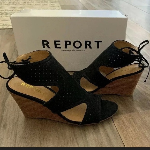 Report | Shoes | Nwt Report Serena Wedge Sandals Size 65 | Poshmark